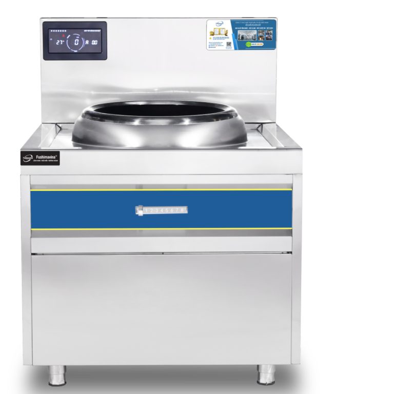 Bếp Từ Công Nghiệp Đơn 15KW Mặt Lõm Phi 600